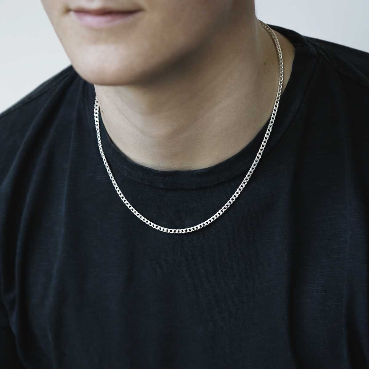 Heavy Sterling Silver Curb Chain | Martha Jackson