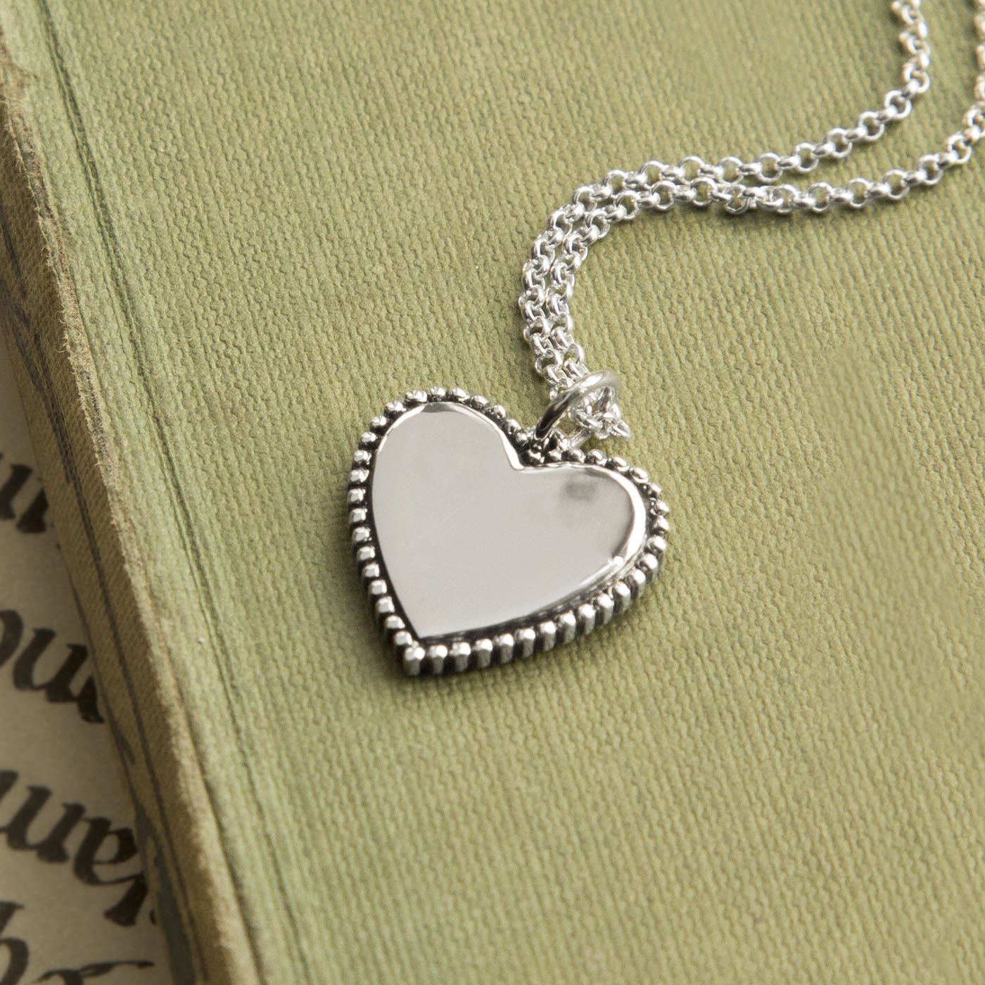 Engravable Heart Pendant | Sterling Silver | Martha Jackson