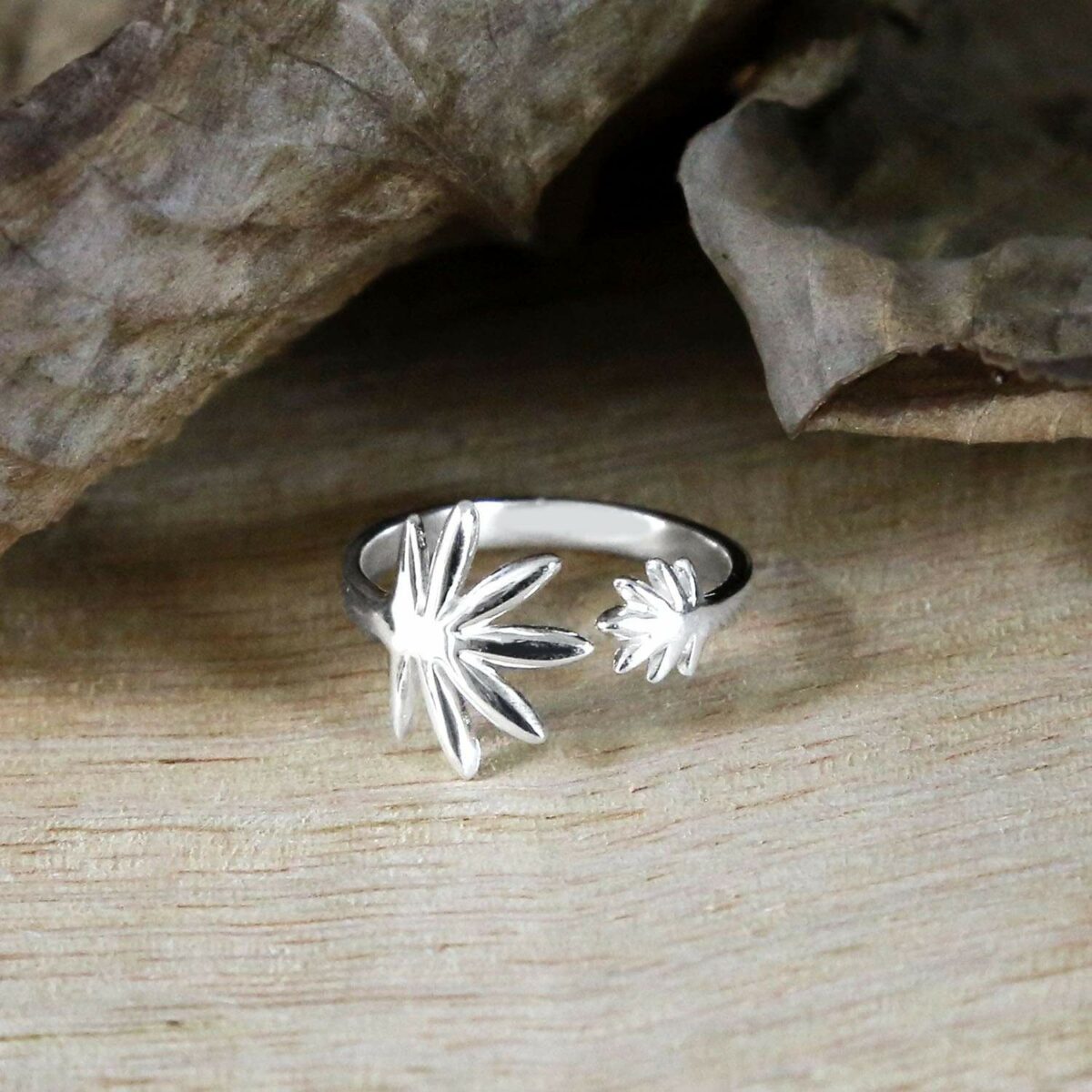 Sterling Silver Adjustable Palm Tree Ring | Affordable Jewellery ...