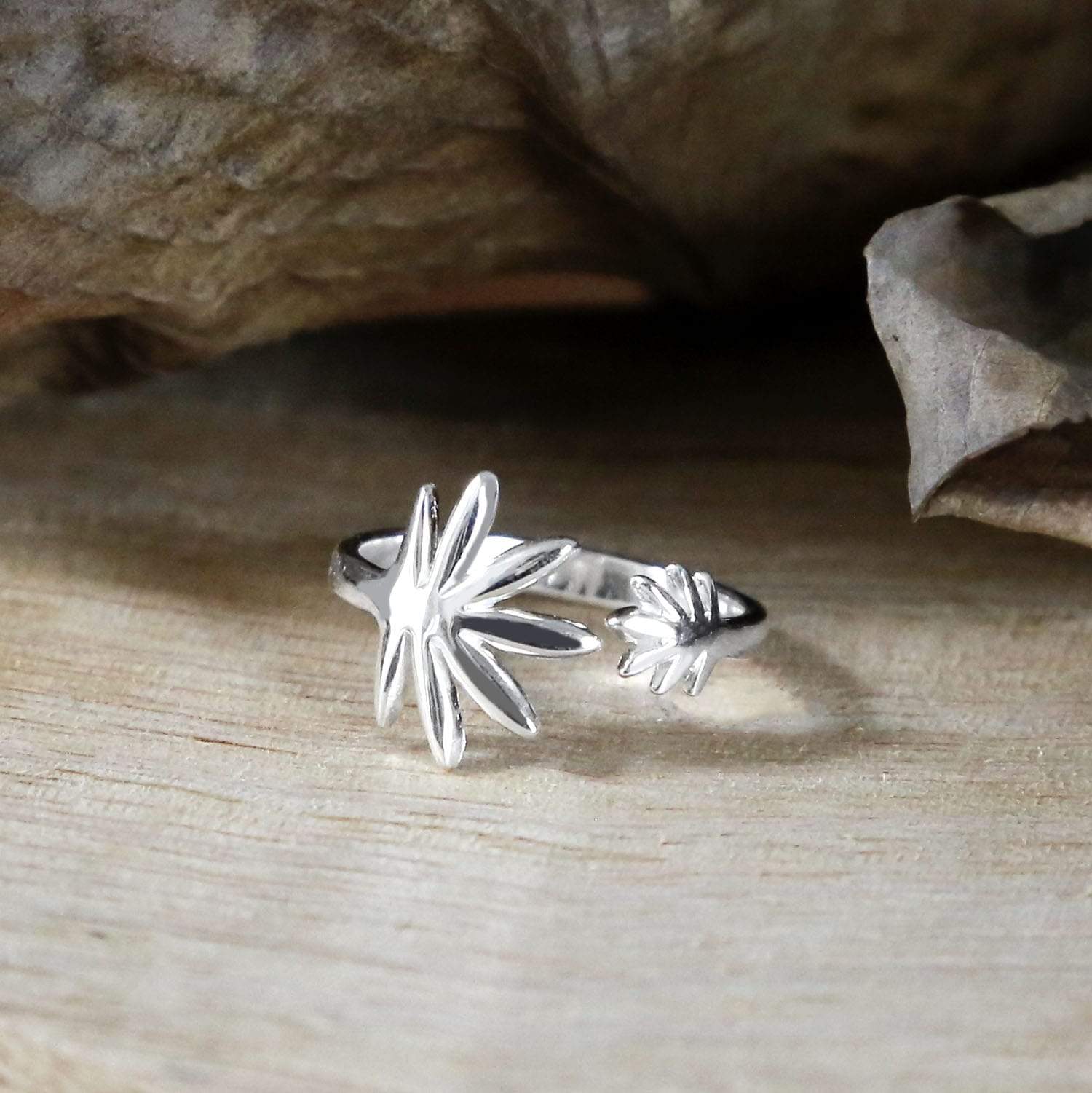 Sterling Silver Adjustable Palm Tree Ring | Affordable Jewellery ...