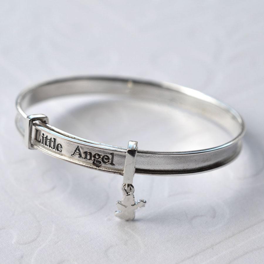 Sterling Silver Little Angel Bangle | Affordable Jewellery - Martha Jackson