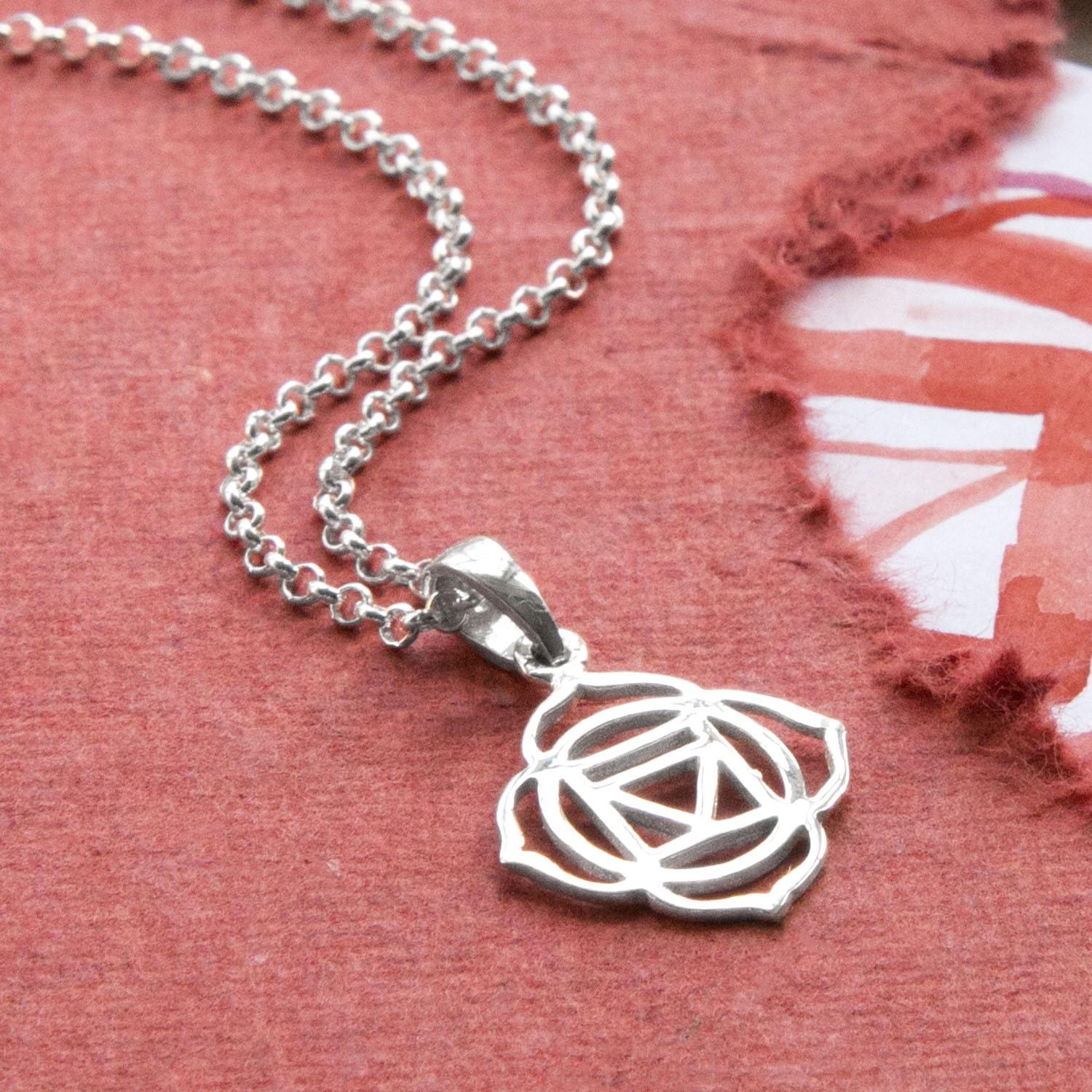 Sterling Silver Root Chakra Necklace | Martha Jackson