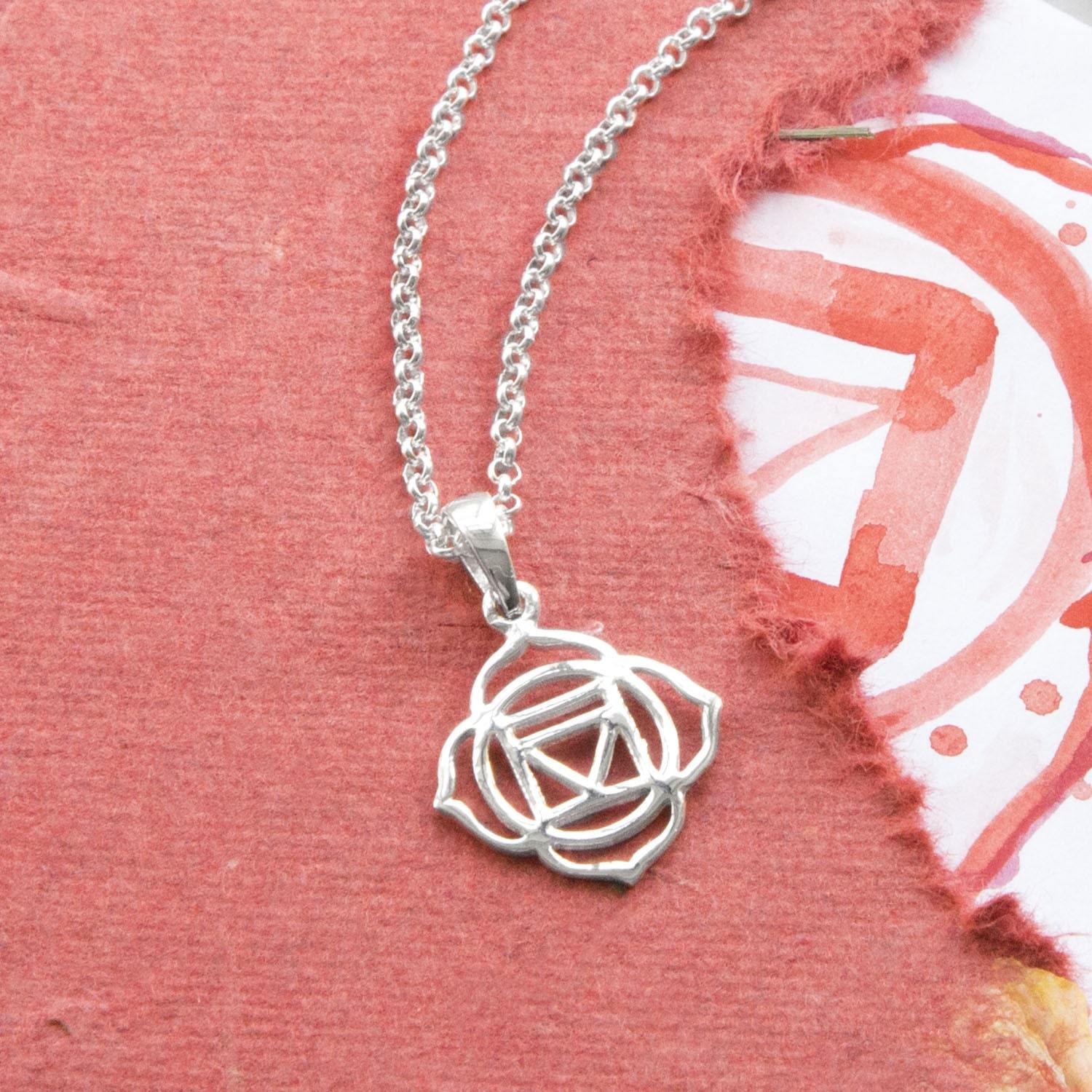 Sterling Silver Root Chakra Necklace | Martha Jackson