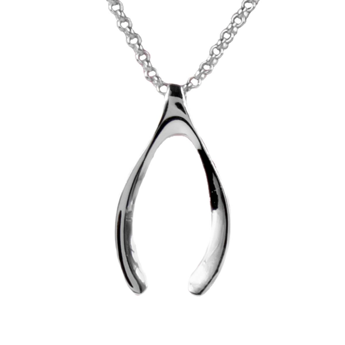 Sterling Silver Wishbone Necklace | Martha Jackson