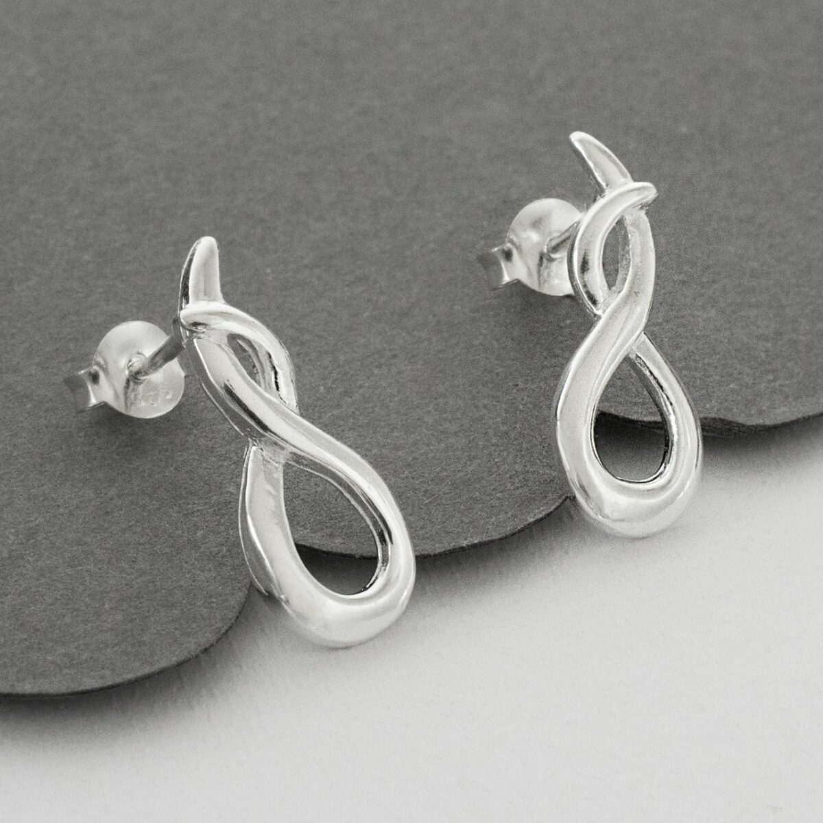 Sterling Silver Double Loop Studs | Affordable Jewellery - Martha Jackson