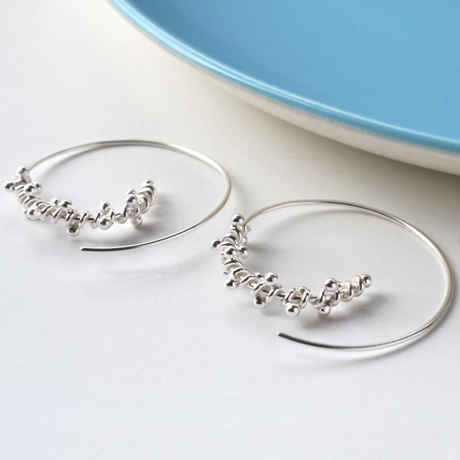 Sterling Silver Statement Hoops | Affordable - Martha Jackson
