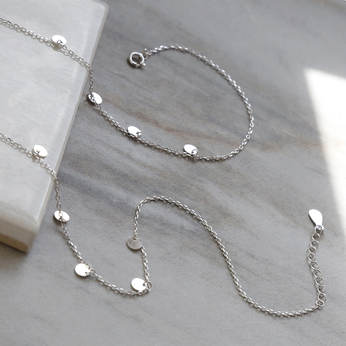 Sterling Silver Coin Charm Necklace | Affordable Silver - Martha Jackson