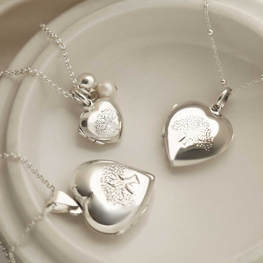 Sterling Silver Tree Heart Locket | Affordable Locket - Martha Jackson
