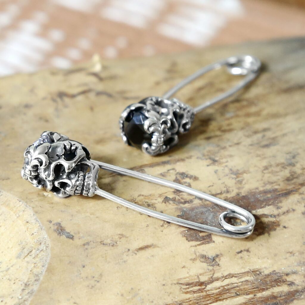 Sterling Silver Skull Pin | Martha Jackson