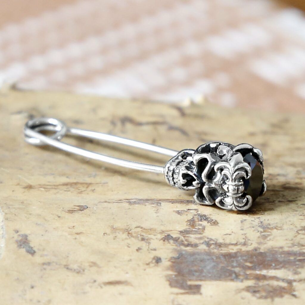Sterling Silver Skull Pin | Martha Jackson