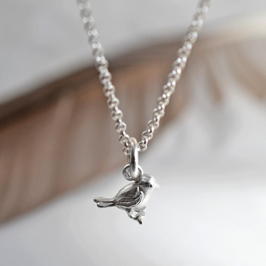 Sterling silver bird necklace store
