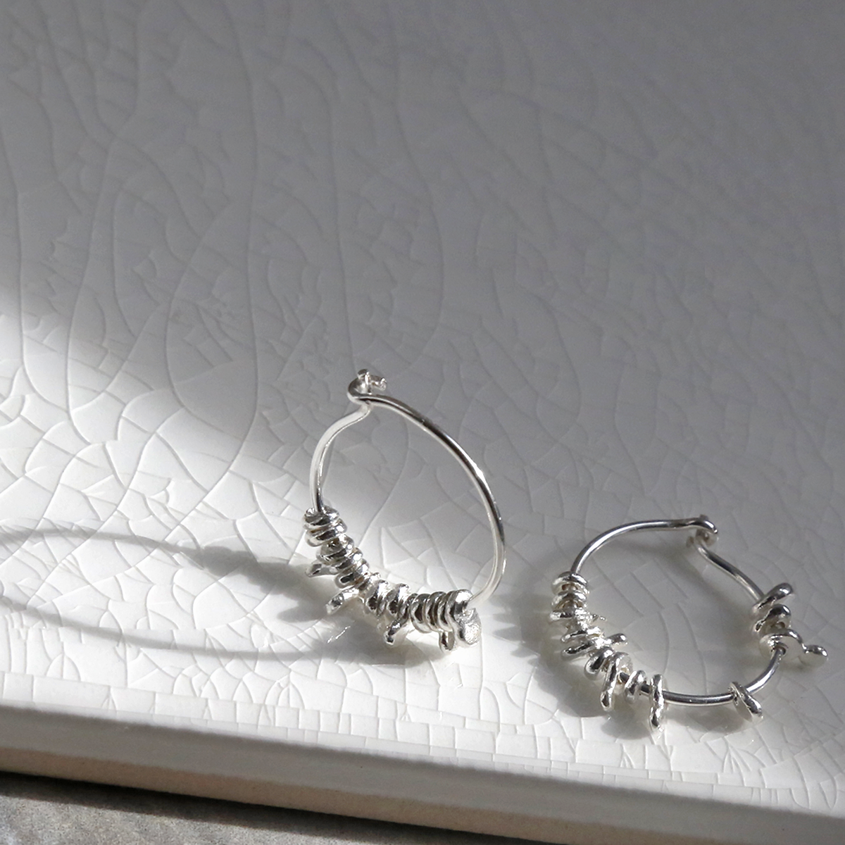 Sterling Silver Boho Hoops | Affordable Silver Jewellery - Martha Jackson