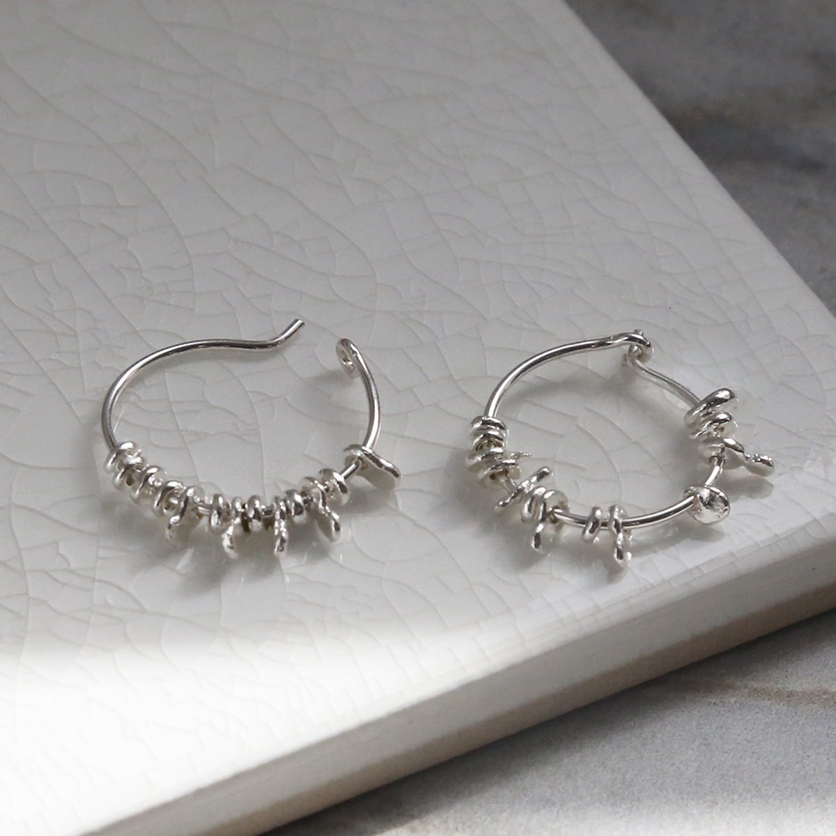 Sterling Silver Boho Hoops | Affordable Silver Jewellery - Martha Jackson