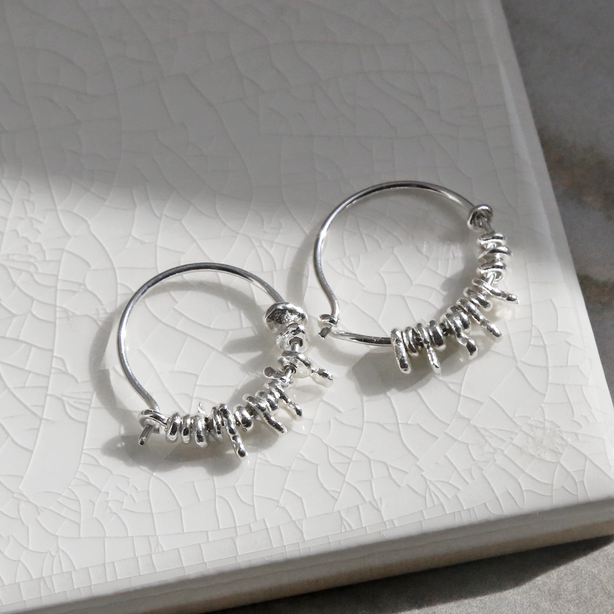 Sterling Silver Boho Hoops | Affordable Silver Jewellery - Martha Jackson