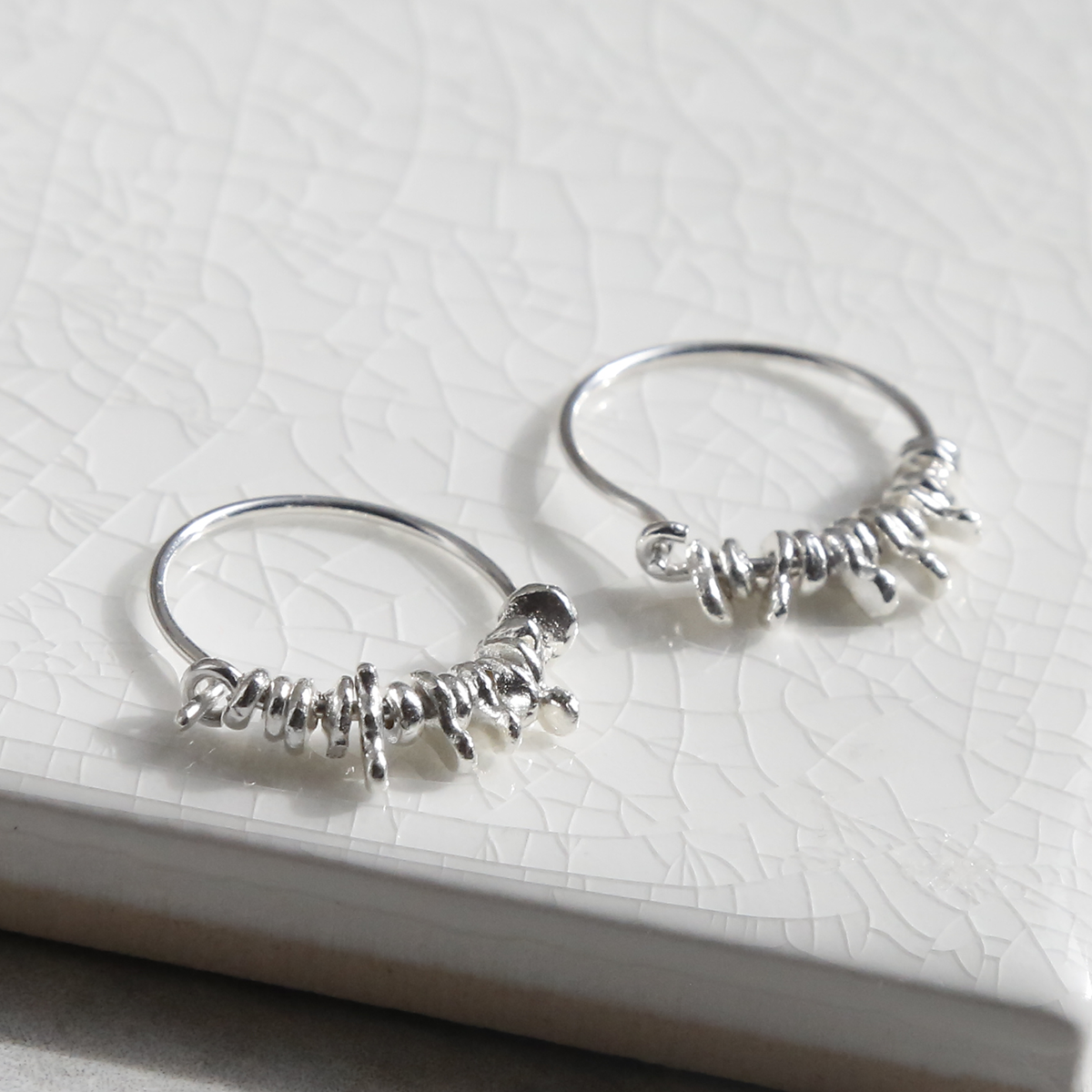 Sterling Silver Boho Hoops | Affordable Silver Jewellery - Martha Jackson