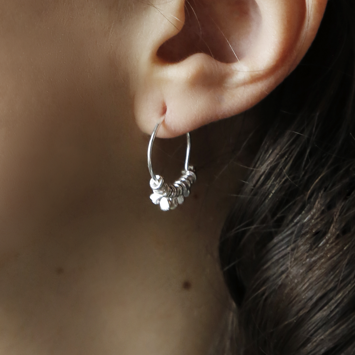 Sterling Silver Boho Hoops | Affordable Silver Jewellery - Martha Jackson