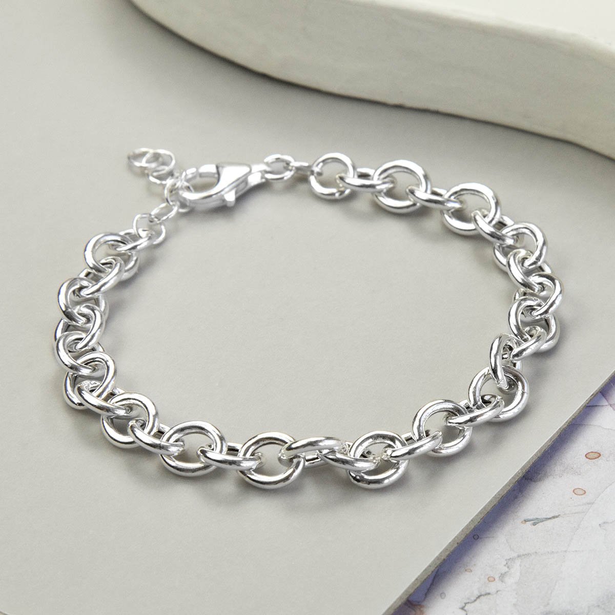 Sterling Silver Belcher Link Bracelet | Martha Jackson