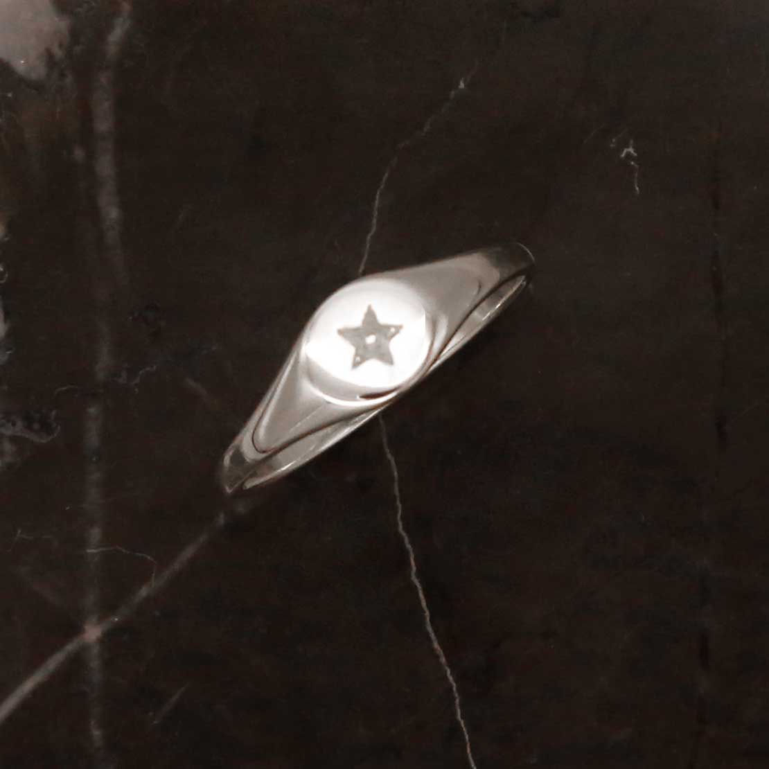 Sterling Silver Oval Pinky Signet Ring | Affordable Silver - Martha Jackson