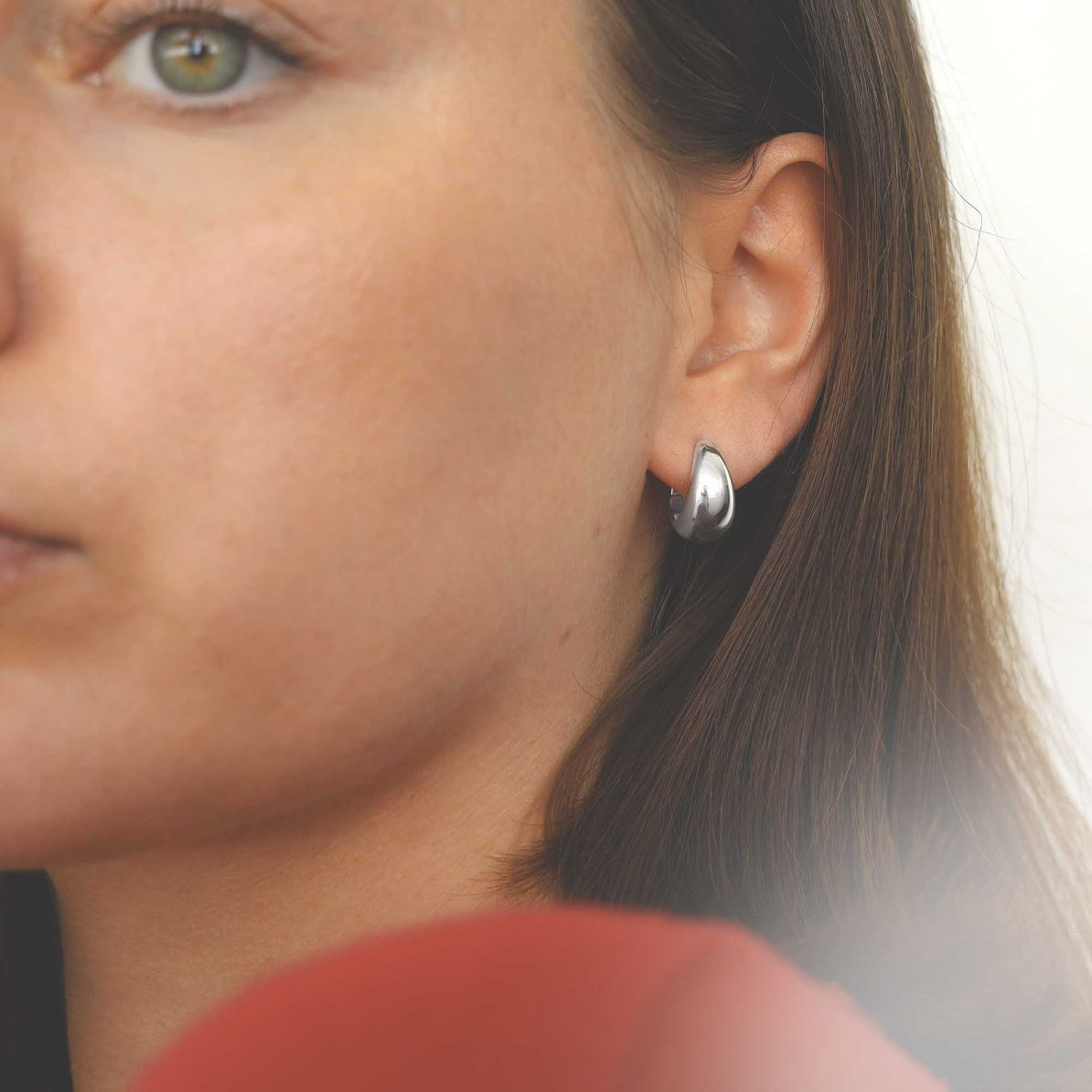 Sterling Silver Mini Statement Huggies | Affordable Silver - Martha Jackson