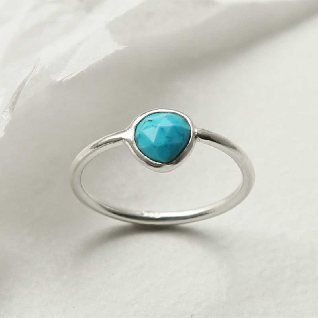 Sterling Silver Turquoise Ring | Affordable Jewellery - Martha Jackson