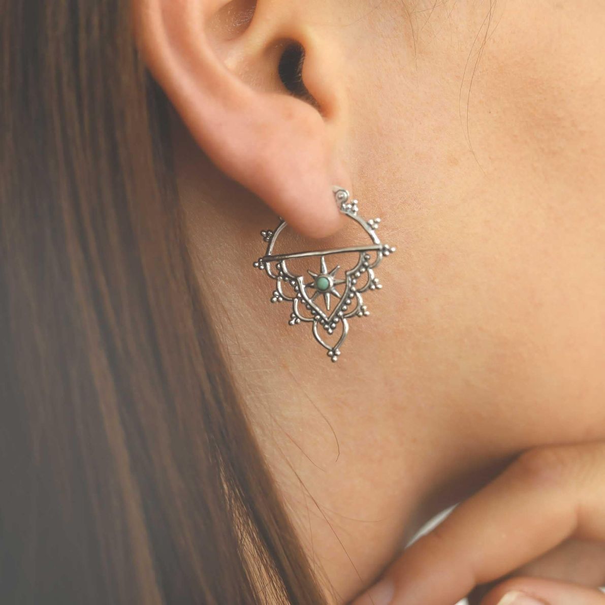 Sterling Silver Turquoise Sun Set | Affordable Jewellery - Martha Jackson