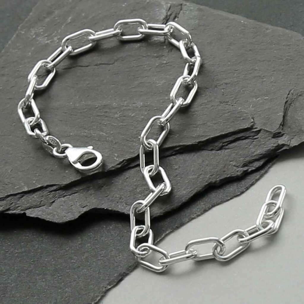 Sterling Silver Bold Paperclip Bracelet | Affordable Jewellery - Martha ...