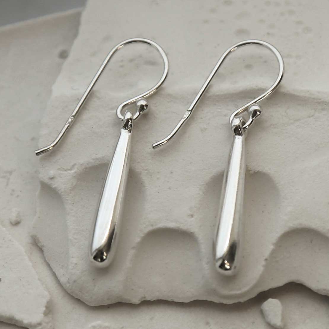 Sterling Silver Baton Earrings | Affordable Jewellery - Martha Jackson