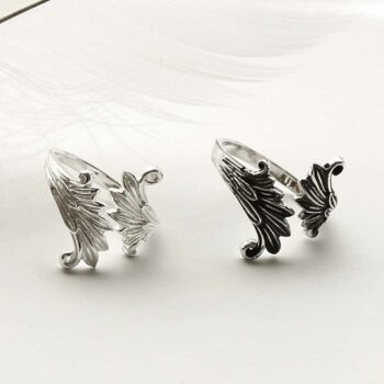 Sterling Silver Wings Adjustable Ring | Affordable - Martha Jackson