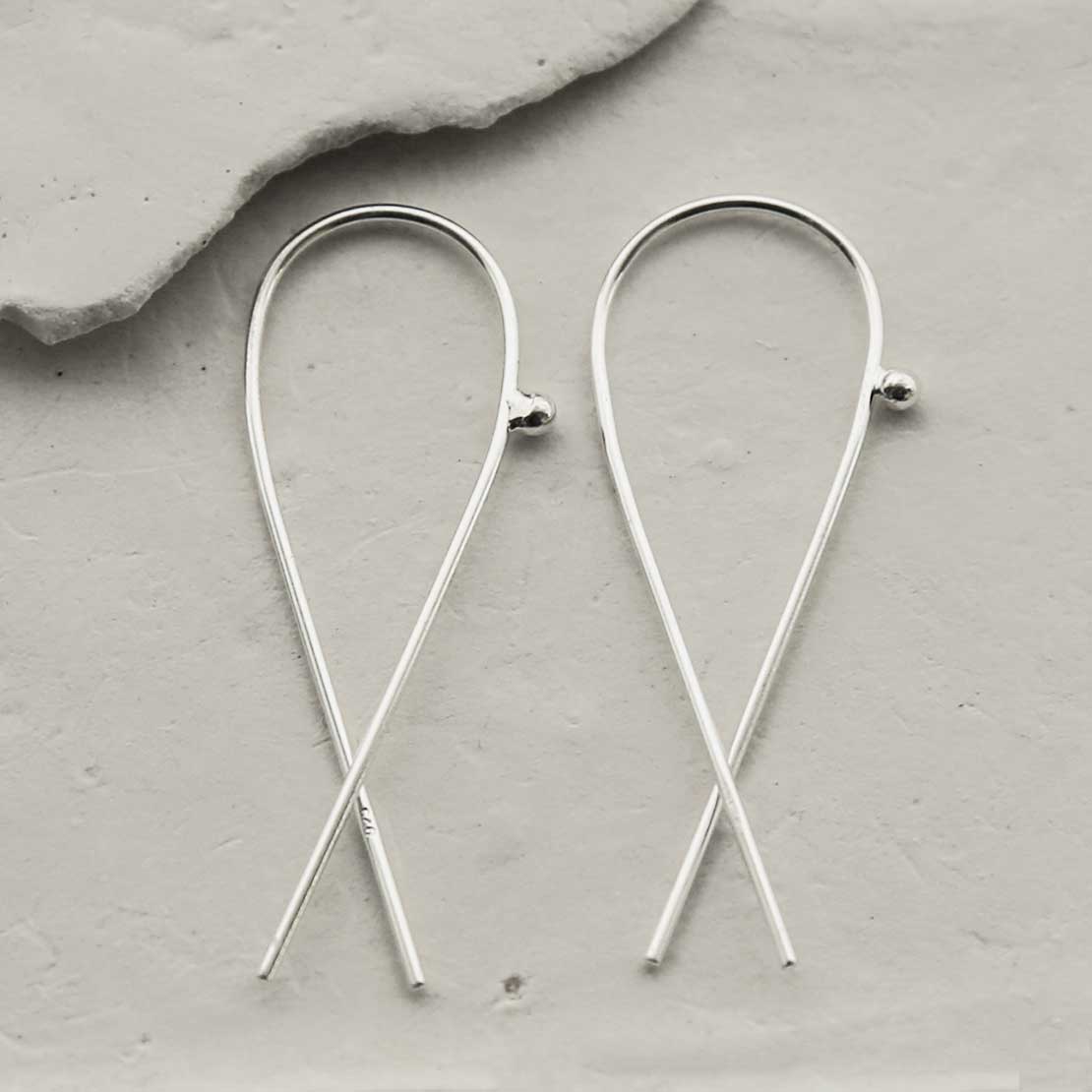 Sterling Silver Beluga Hoops | Affordable Silver - Martha Jackson