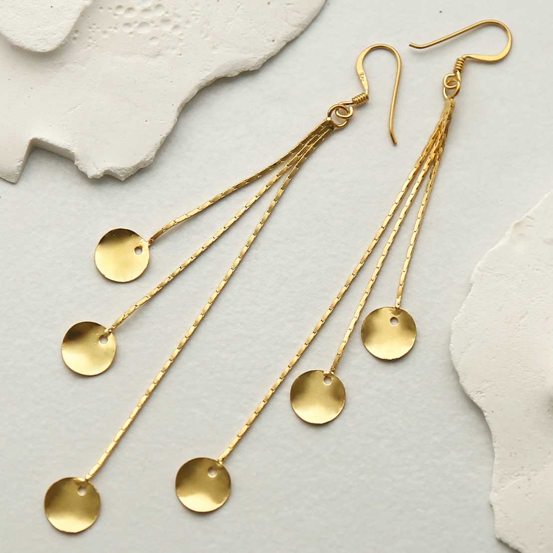 Gold Plated Silver Jupiter Earrings | Affordable Jewellery - Martha Jackson