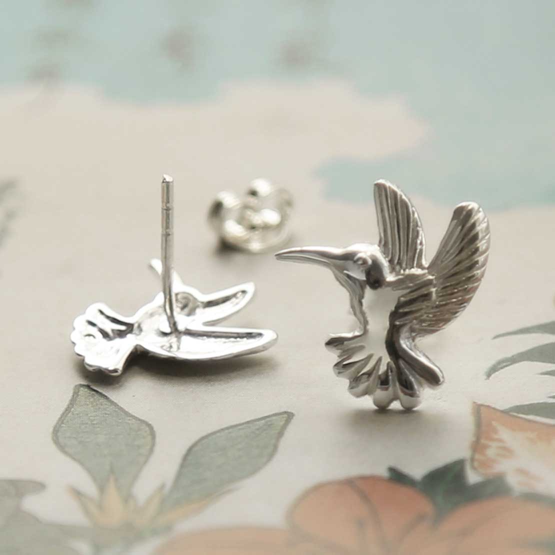 Sterling Silver Hummingbird Studs | Affordable Jewellery - Martha Jackson