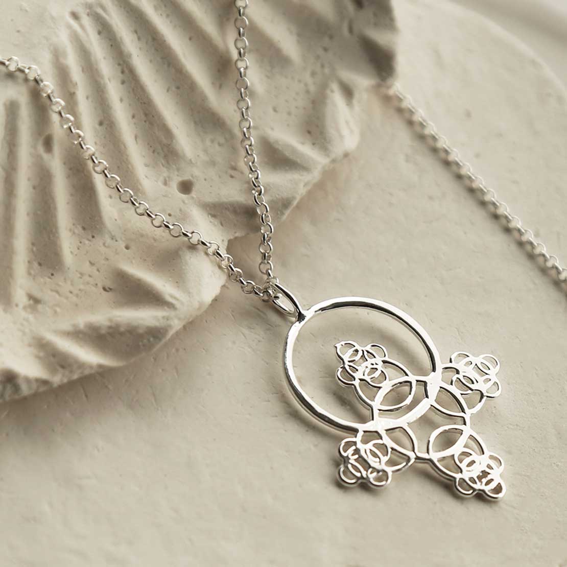 Sterling Silver Bubble Loop Necklace | Affordable Silver - Martha Jackson