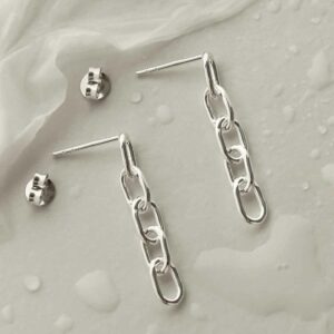 Sterling Silver Simple Chain Earrings | Affordable Jewellery - Martha ...