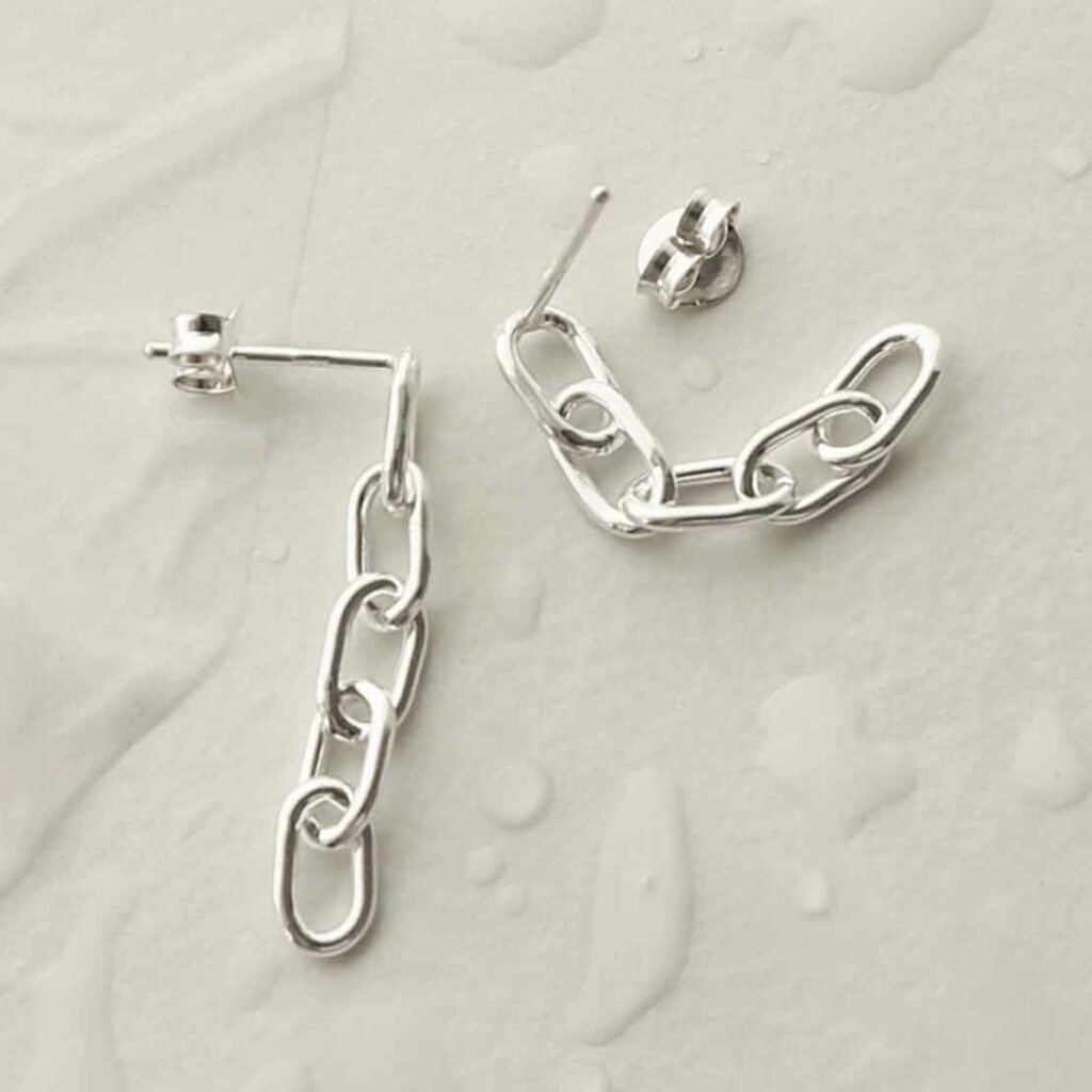 Sterling Silver Simple Chain Earrings | Affordable Jewellery - Martha ...