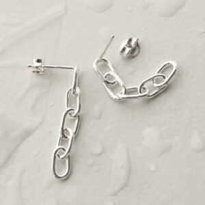 Sterling Silver Simple Chain Earrings | Affordable Jewellery - Martha ...
