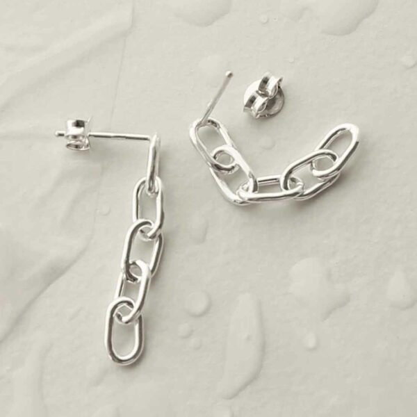 Sterling Silver Simple Chain Earrings | Affordable Jewellery - Martha ...