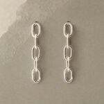 Sterling Silver Simple Chain Earrings | Affordable Jewellery - Martha ...