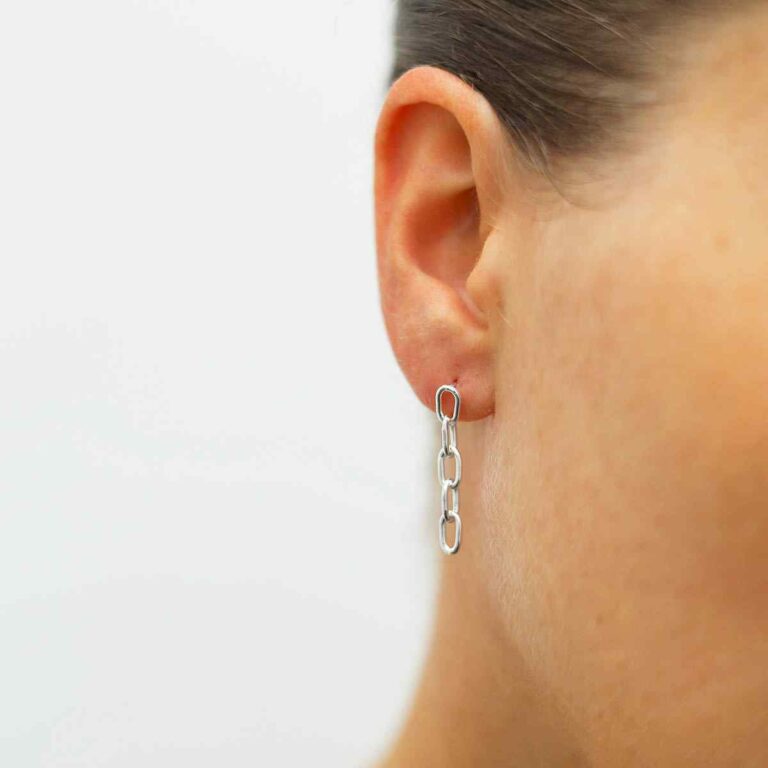 Sterling Silver Simple Chain Earrings | Affordable Jewellery - Martha ...