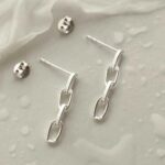 Sterling Silver Simple Chain Earrings | Affordable Jewellery - Martha ...