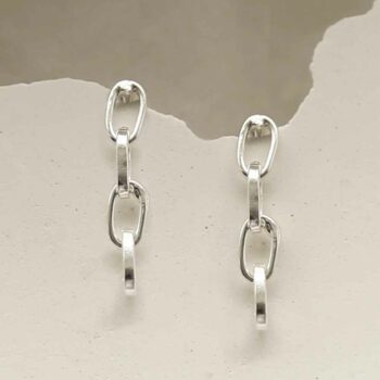 Sterling Silver Simple Chain Earrings | Affordable Jewellery - Martha ...