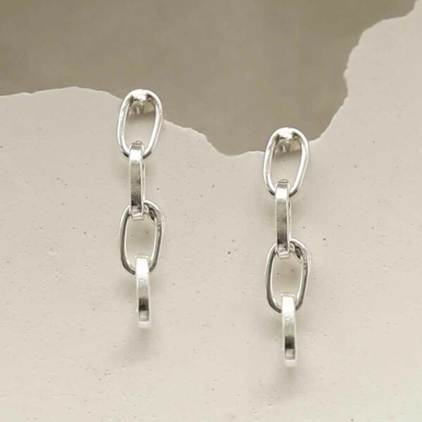 Sterling Silver Simple Chain Earrings | Affordable Jewellery - Martha ...