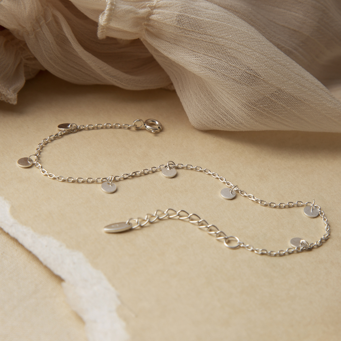 Sterling Silver Coin Charm Bracelet | Affordable - Martha Jackson