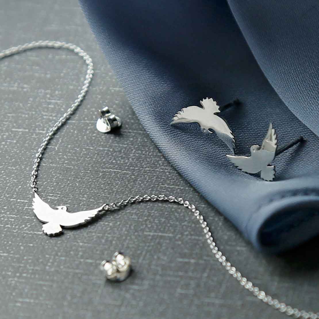 Sterling Silver Falcon Set | Affordable Silver - Martha Jackson