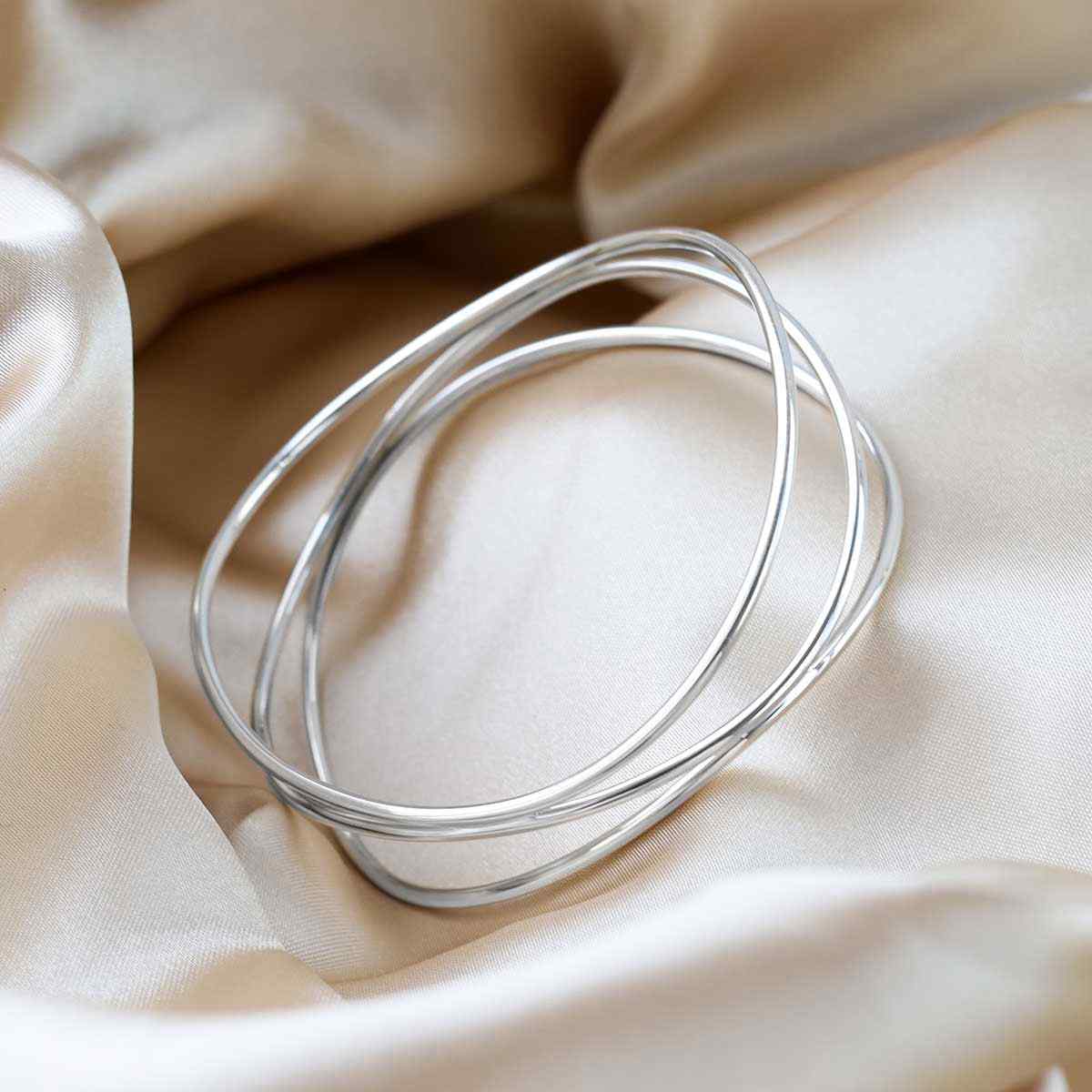 Sterling Silver Wire Bangle | Affordable Jewellery - Martha Jackson