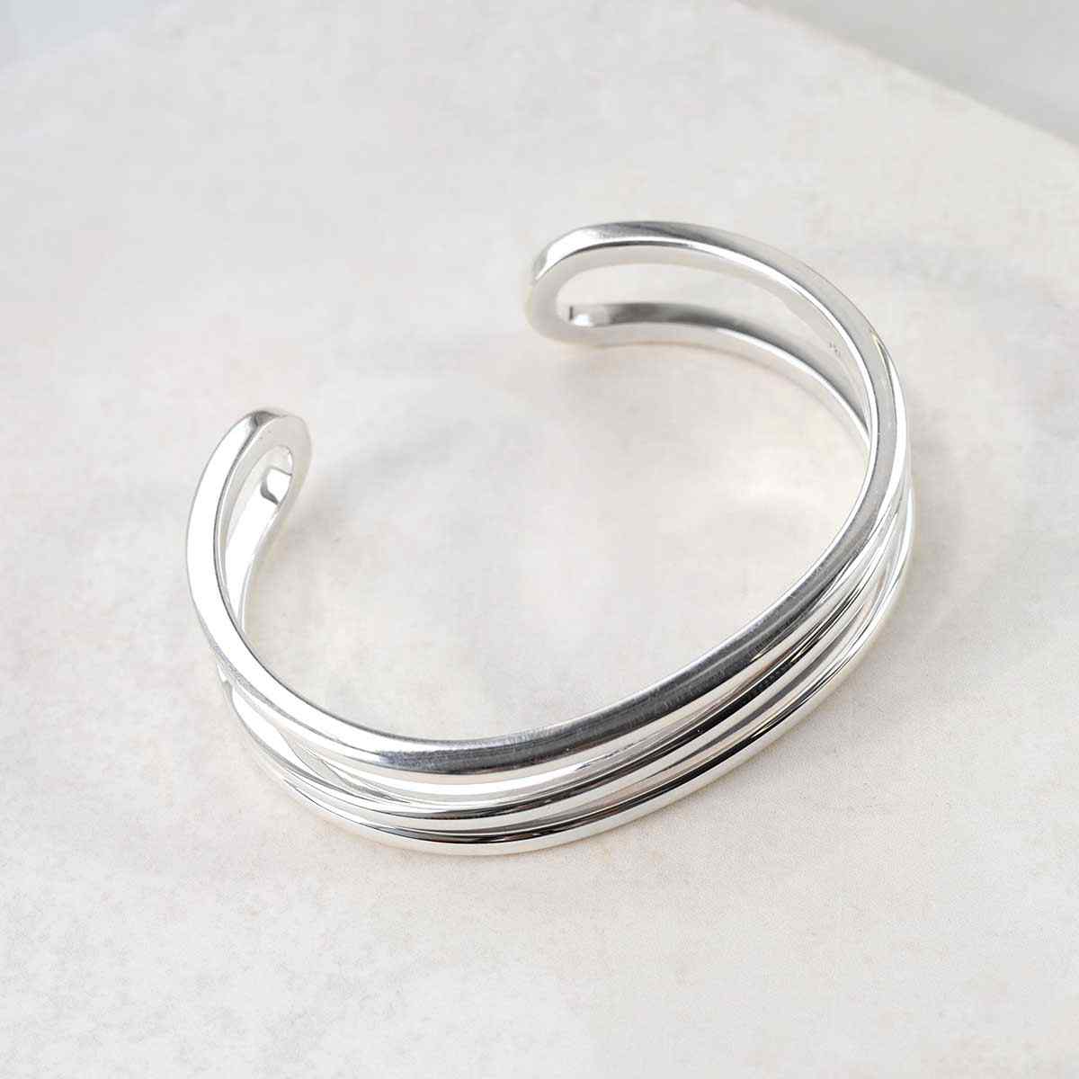 Sterling Silver Wrap Cuff Bangle | Affordable Jewellery - Martha Jackson