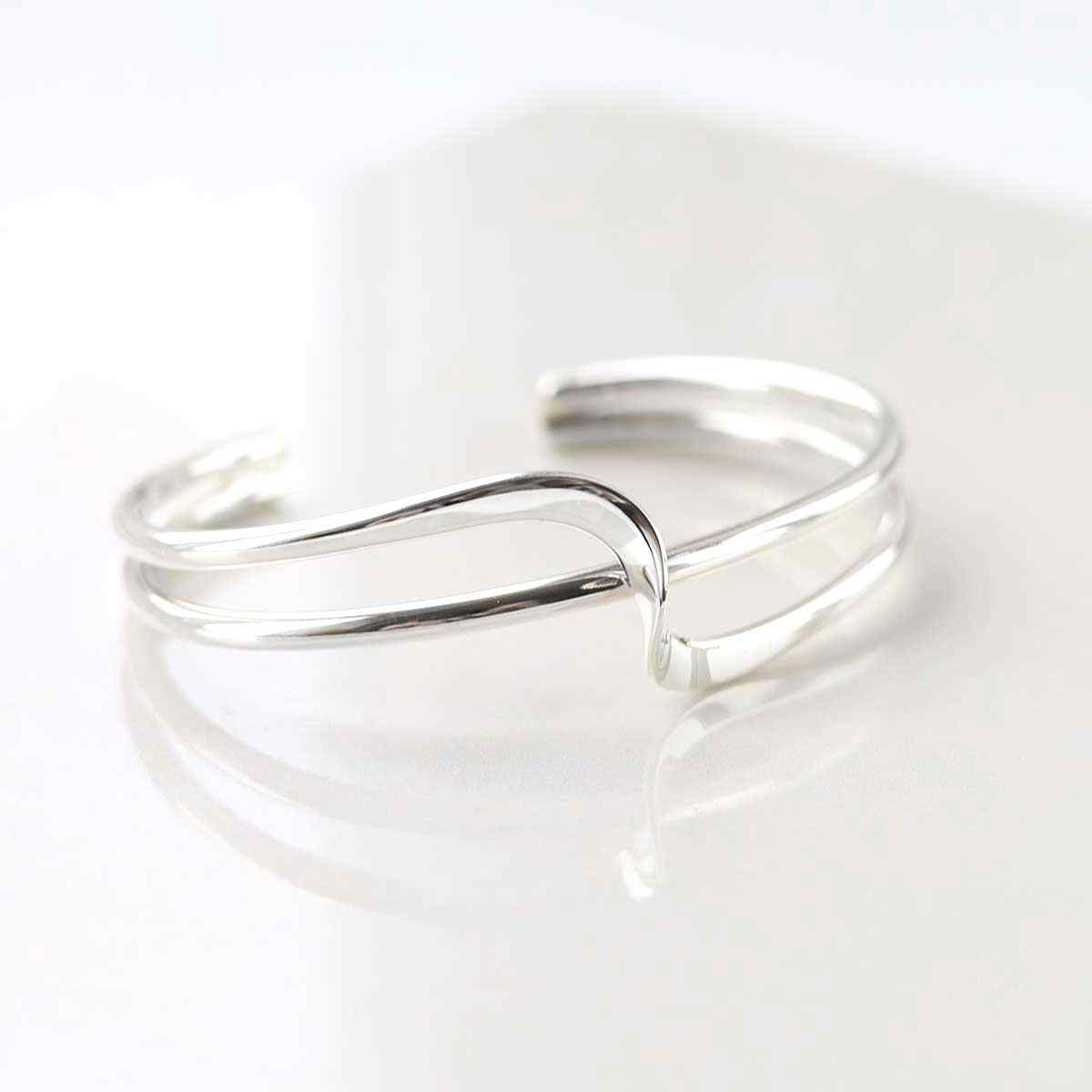 Sterling Silver Journey Cuff Bangle | Affordable Jewellery - Martha Jackson