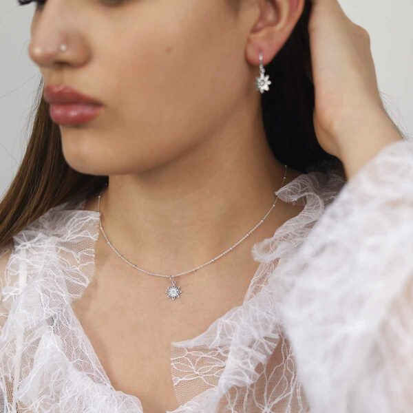 Sterling Silver Azelea Necklace | Affordable Jewellery - Martha Jackson