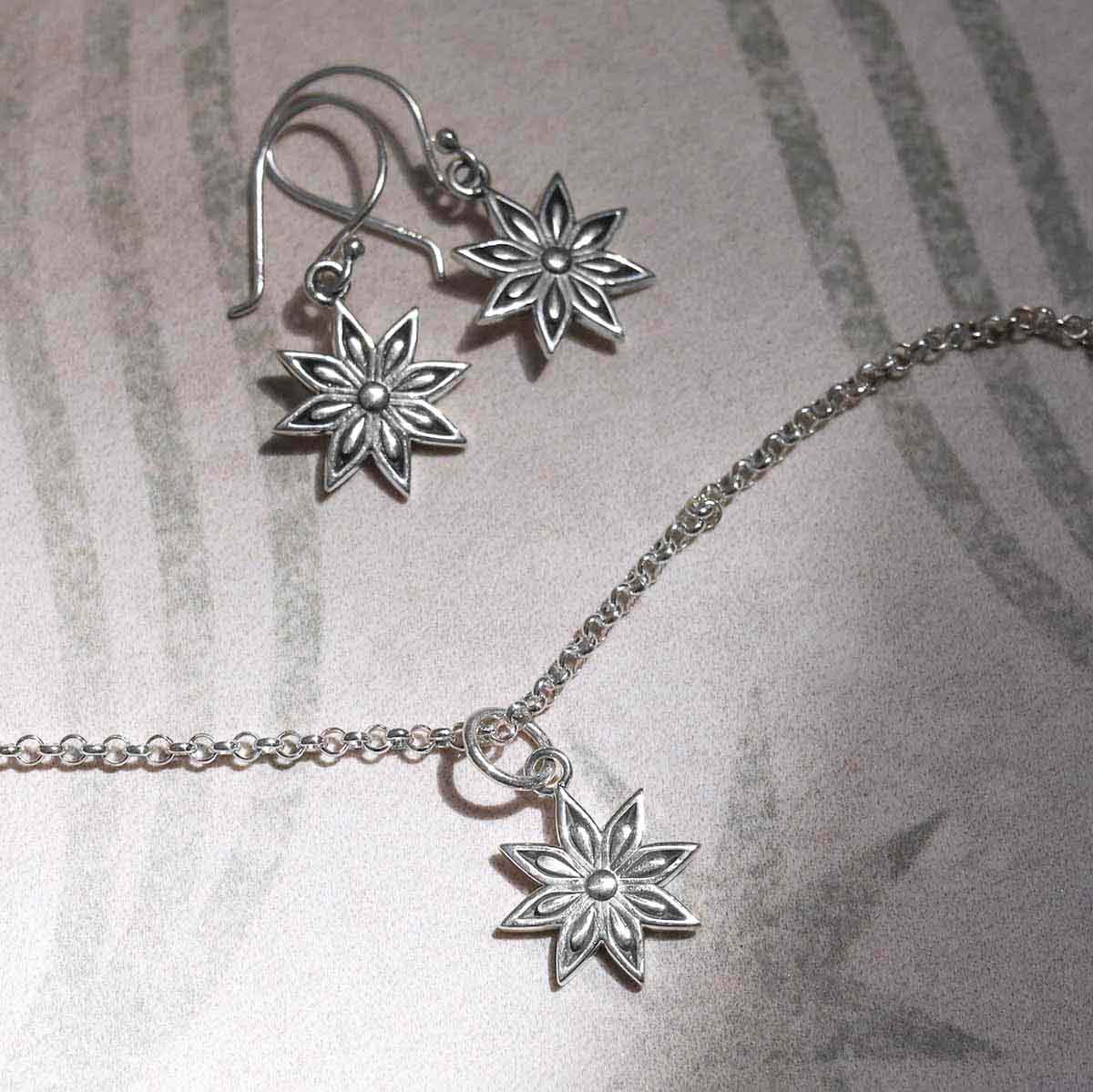 Sterling Silver Azelea Necklace | Affordable Jewellery - Martha Jackson