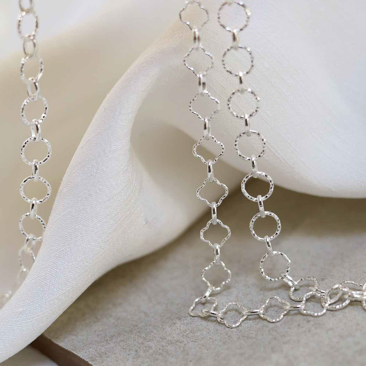 Sterling Silver Shimmer Link Necklace | Affordable Jewellery - Martha ...