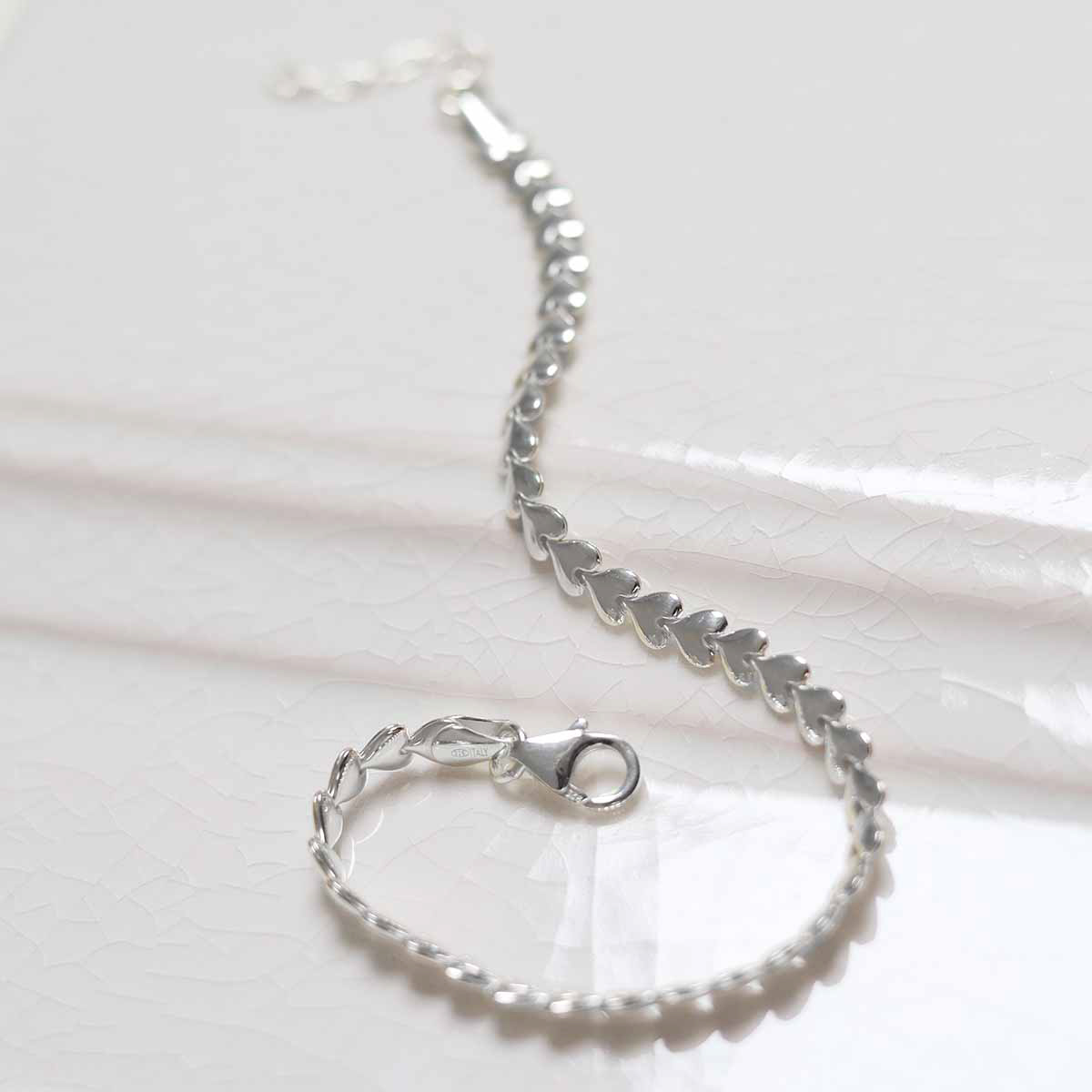 Sterling Silver Love Chain Bracelet | Affordable Jewellery - Martha Jackson